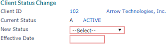 Changing the Client Status