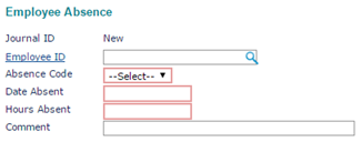Entering Employee Absences