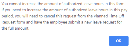 Processing Paid Time Off